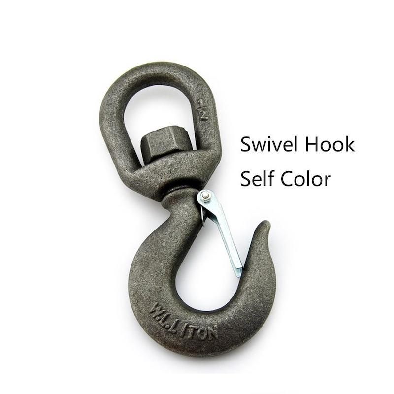 Carbon Steel Forged Lifting Swivel Hook - Heavy Duty Rigging Hardware