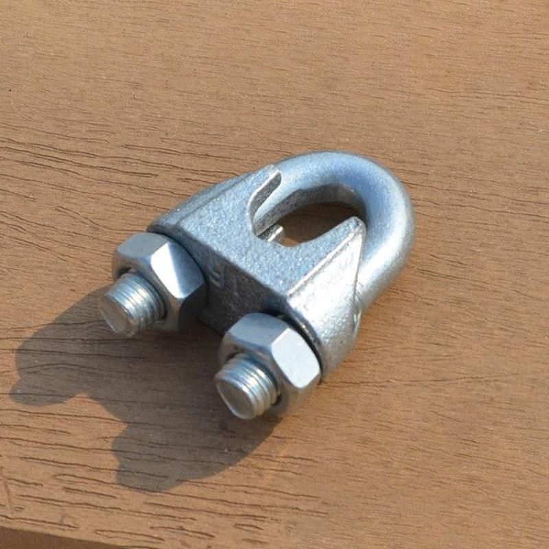 Malleable Steel Electric Galv DIN741 Wire Rope Clamp | Aqua Rigging