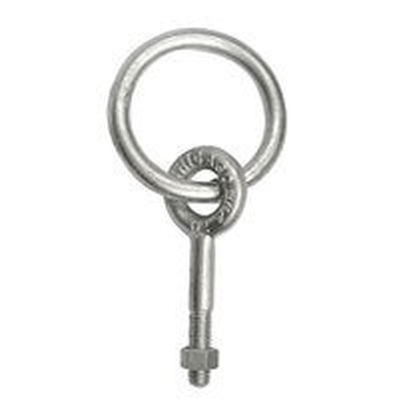 Forged Ring Bolt 1/2" x 8" - Heavy Duty Rigging Hardware