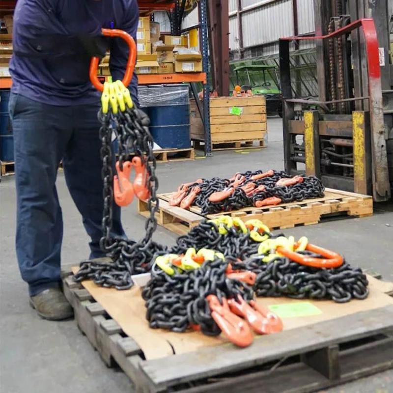 One Leg Chain Sling with Master Link G80 Clevis Hook