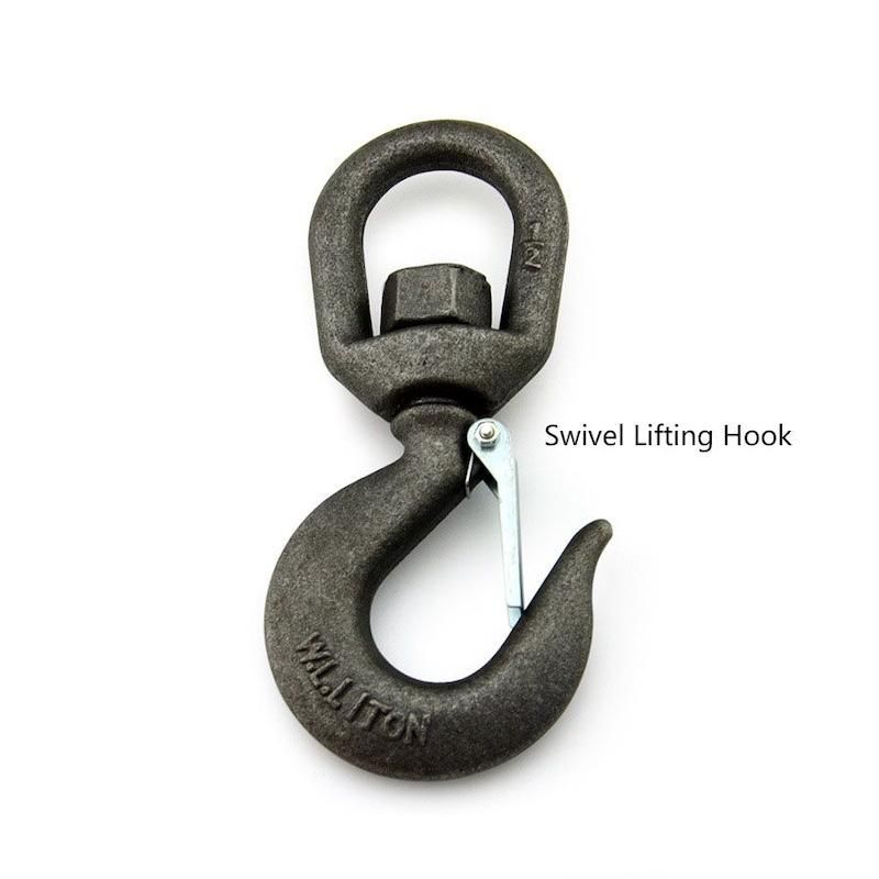 Red Safety Latch Swivel Hook - G80 Chain Hook | Aqua Rigging