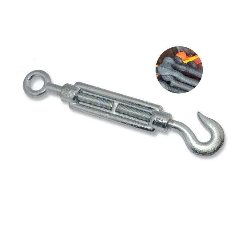Galvanized DIN1480 M20 Turnbuckle with Eye and Hook